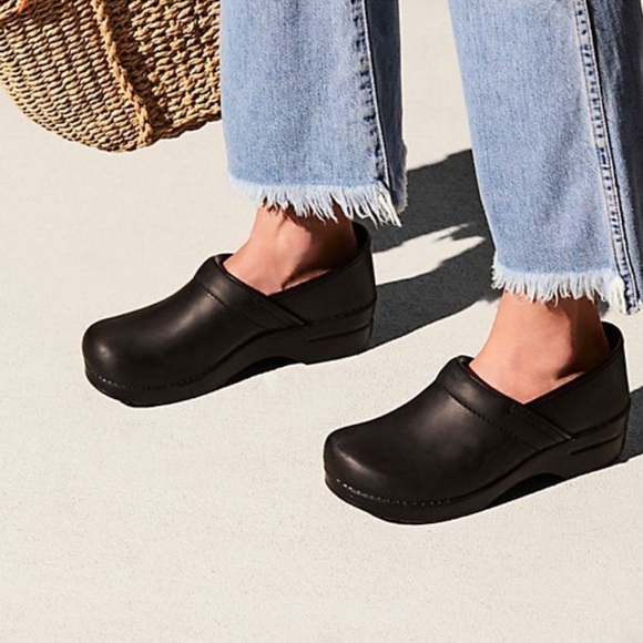 Dansko | Shoes | Dansko Professional Black Leather Pro Xp Cabrio Clog ...
